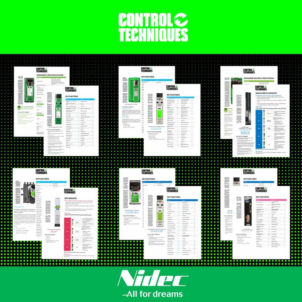 Nidec Commander S - ตัวแทนจำหน่าย ออกแบบและติดตั้ง